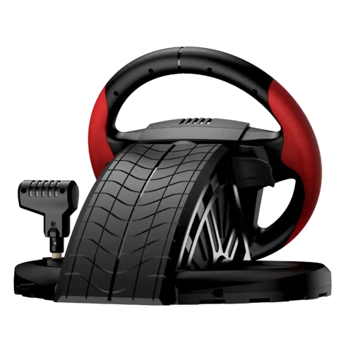 Genius SpeedMaster racing wheel with pedals and gear shifter. - 1PC.co.il