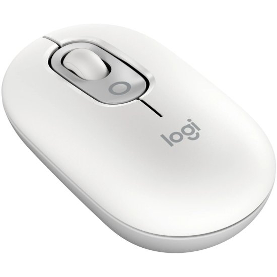 Logitech POP Emoji Wireless Mouse - Off-White color. - 1PC.co.il