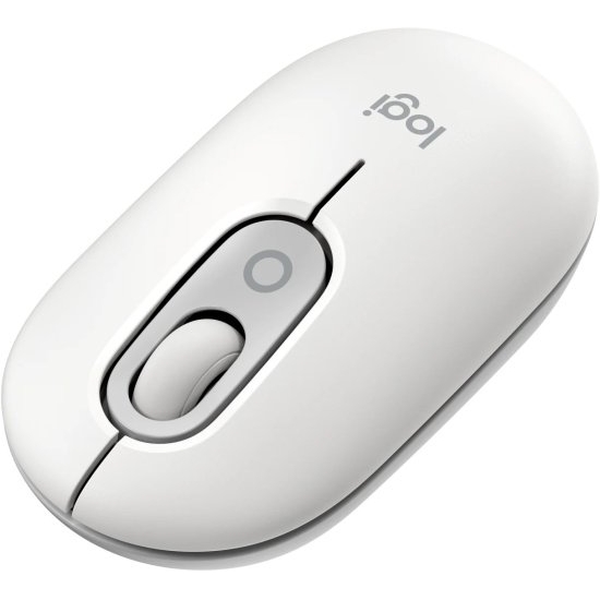 Logitech POP Emoji Wireless Mouse - Off-White color. - 1PC.co.il