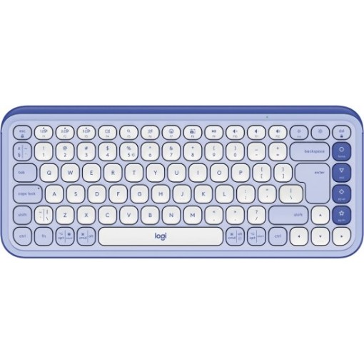 Logitech POP ICON Wireless Keyboard - Lilac color. - 1PC.co.il