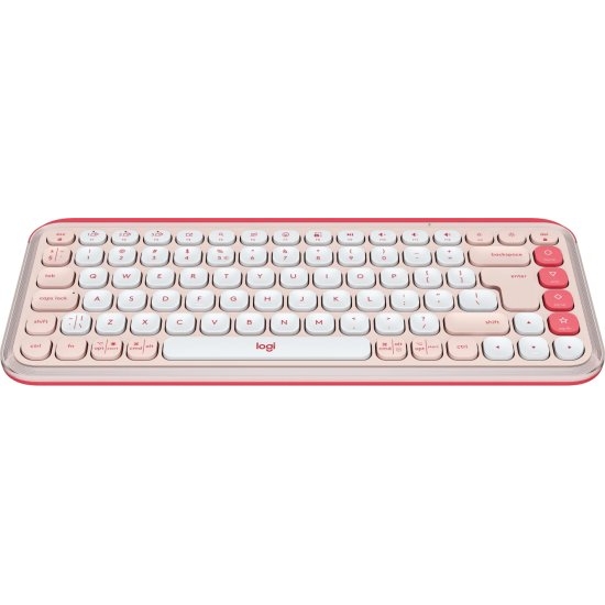 מקלדת אלחוטית Logitech POP ICON - צבע Rose - א&א מחשבים וסלולר