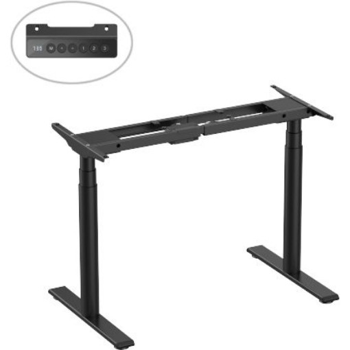 Electric adjustable desk frame model M10-23DE by Brateck - black color ...