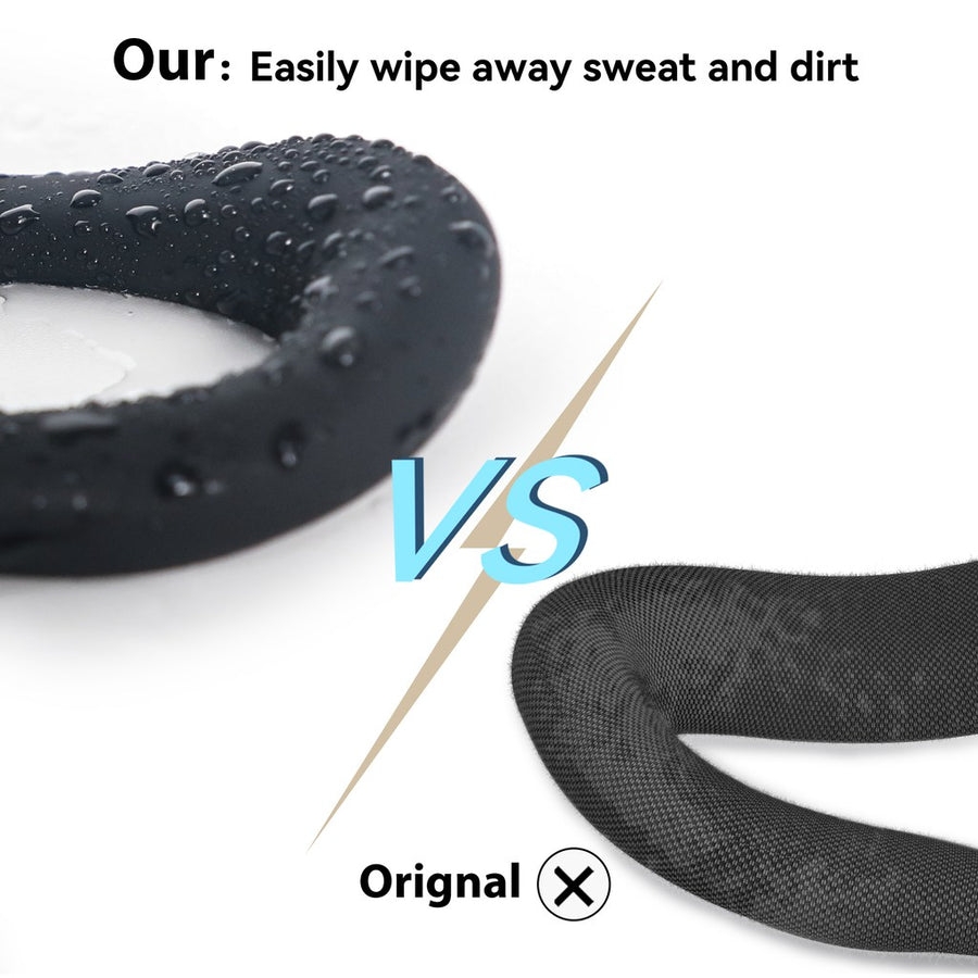 AMVR silicone face cover for Meta Quest 3S in black. - 1PC.co.il