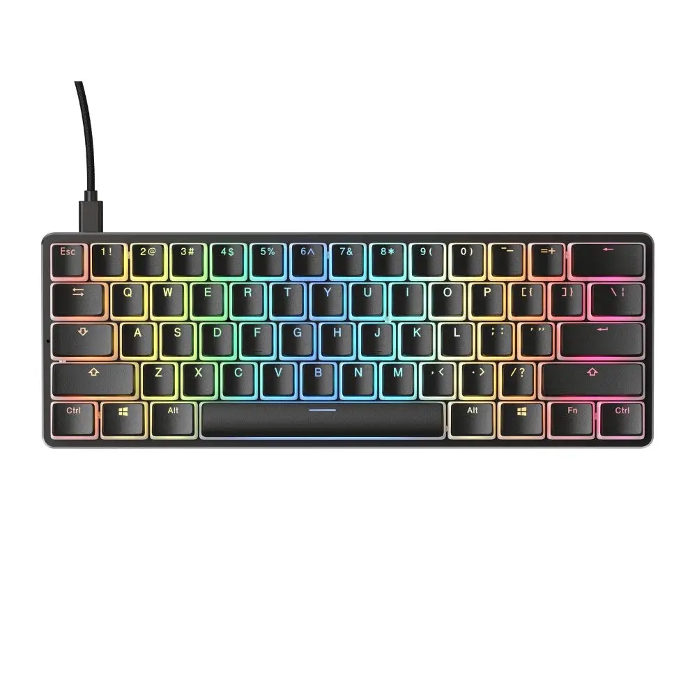 מקלדת גיימינג מכנית Glorious GMMK Compact 60% (מוקם מראש) בצבע שחור ...