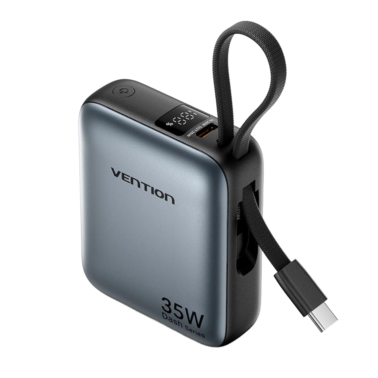 Vention 10000mAh 35W USB-C Mini Portable Power Bank in Black FHEH0. - 1PC.co.il