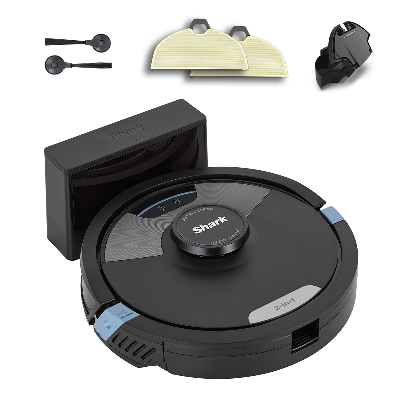 Shark Matrix Plus 2-in-1 Robot Vacuum with LiDAR Mapping in Black Model ...