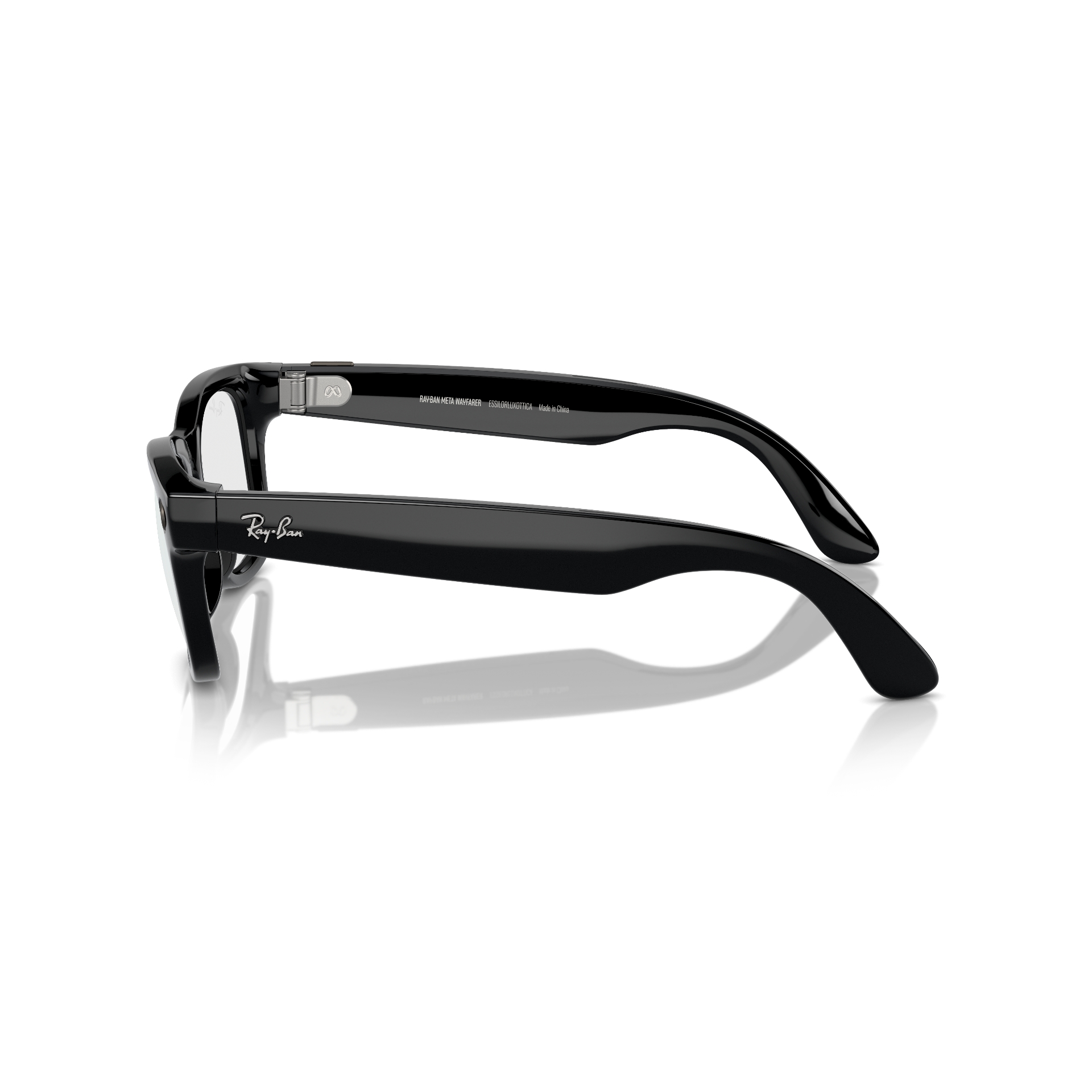 משקפי שמש חכמים Ray-Ban Meta Wayfarer דגם RW4006 בצבע שחור מבריק עם ...