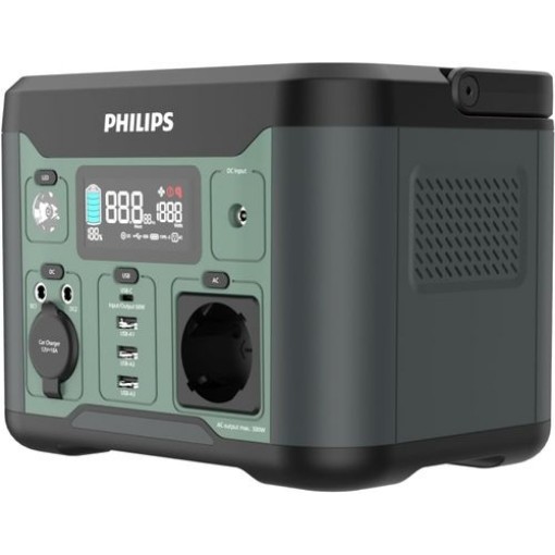 PHILIPS 600W portable power station with digital display DLP8093CB/12. - 1PC.co.il