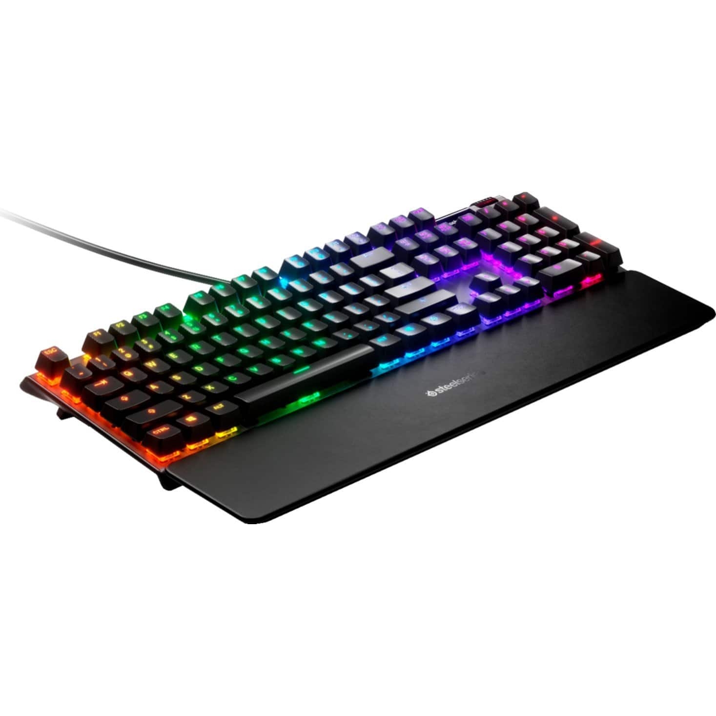 SteelSeries Apex 7 Full Size Mechanical Gaming Keyboard with Red Linear ...