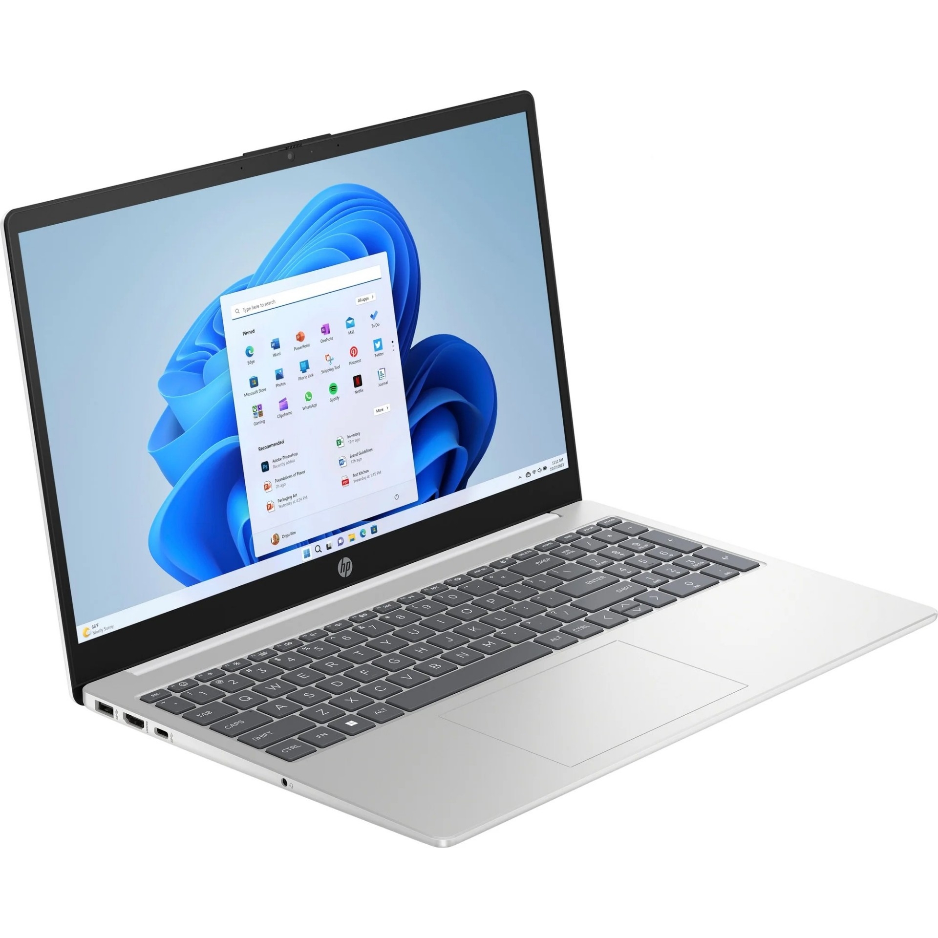 HP Laptop 15-fd0044nj (9W830EA) in Diamond White color. - 1PC.co.il