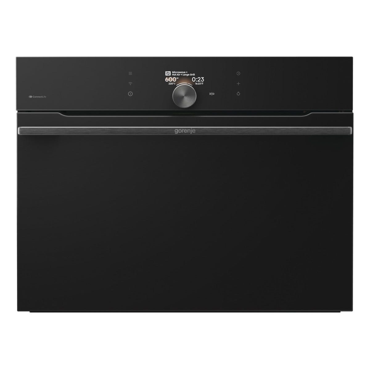 Gorenje תנור גז משולב Miele דגם H 6860 BP משולב בצבע זכוכית שחורה - א&א ...