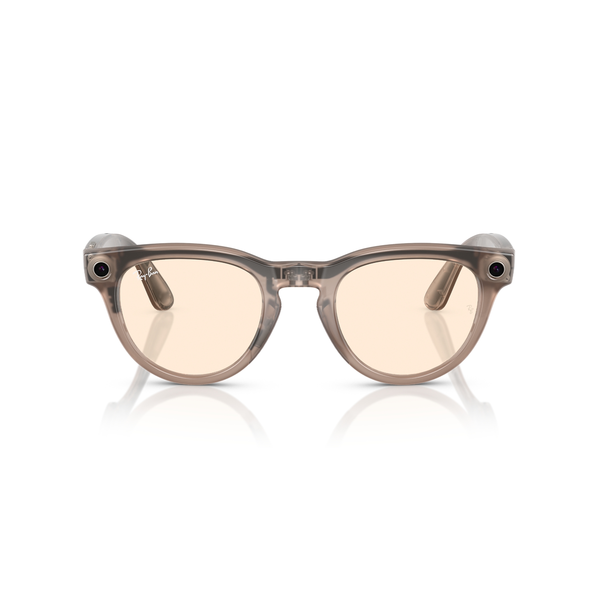 Ray-Ban Meta Headliner RW4009 smart sunglasses in Shiny Warm Stone with ...
