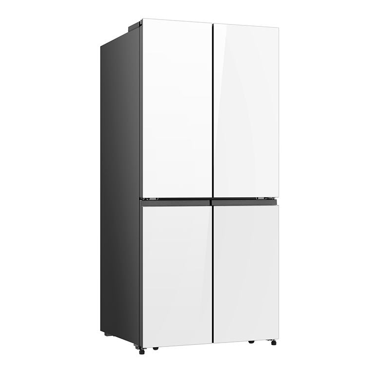מקרר הפוך HISENSE 4 דלתות דגם RQ581WG בצבע זכוכית לבנה - א&א מחשבים וסלולר