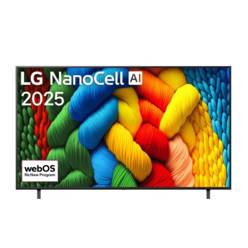 LG NANO CELL 75" Smart TV in 4K resolution Model: 75NANO80A6A. - 1PC.co.il