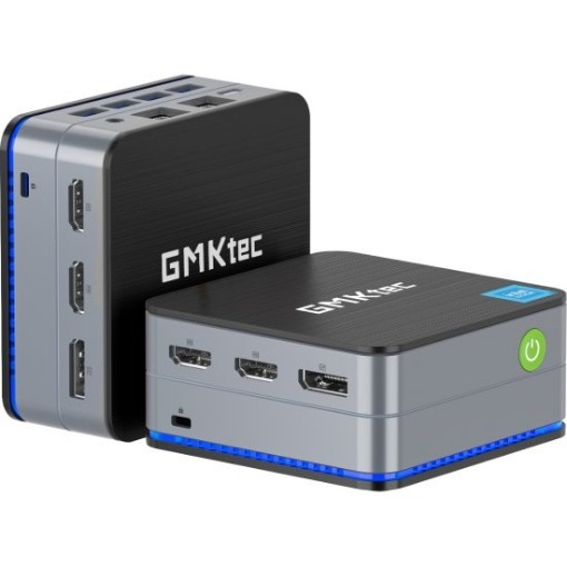 מחשב מיני GMKtec NucBox G2 Plus בצבע אפור - א&א מחשבים וסלולר