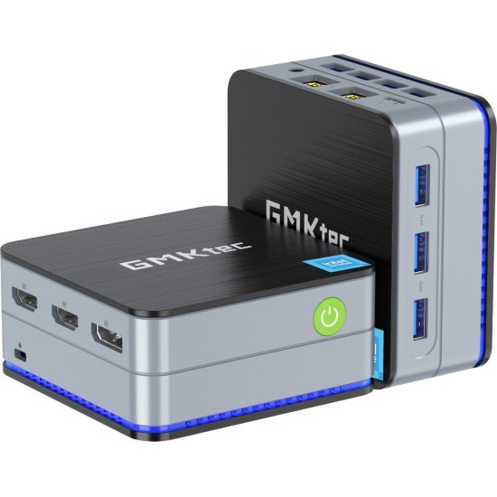 מחשב מיני GMKtec NucBox G2 Plus בצבע אפור - א&א מחשבים וסלולר