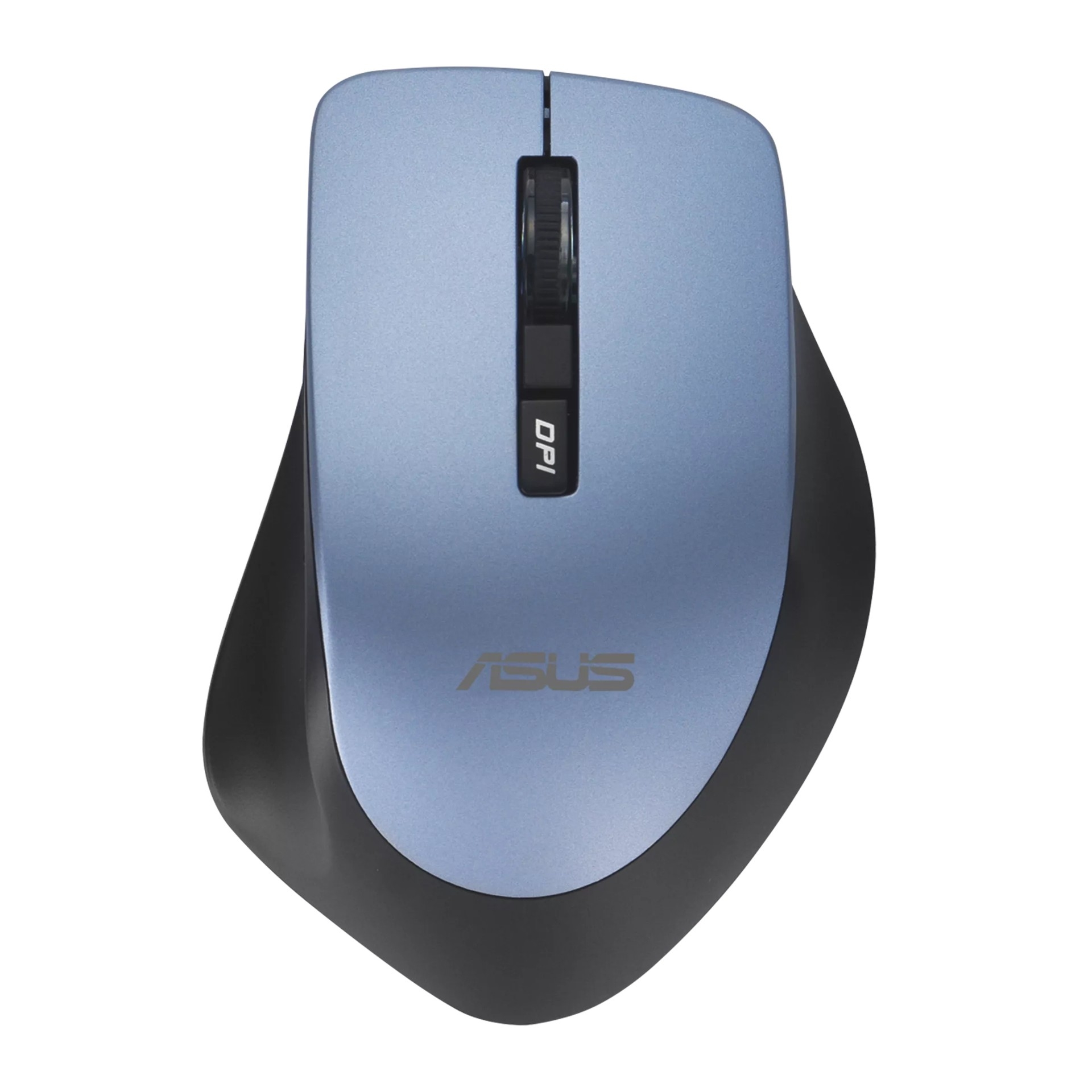 Ergonomic wireless mouse Asus WT425 in Mist Blue color. - 1PC.co.il
