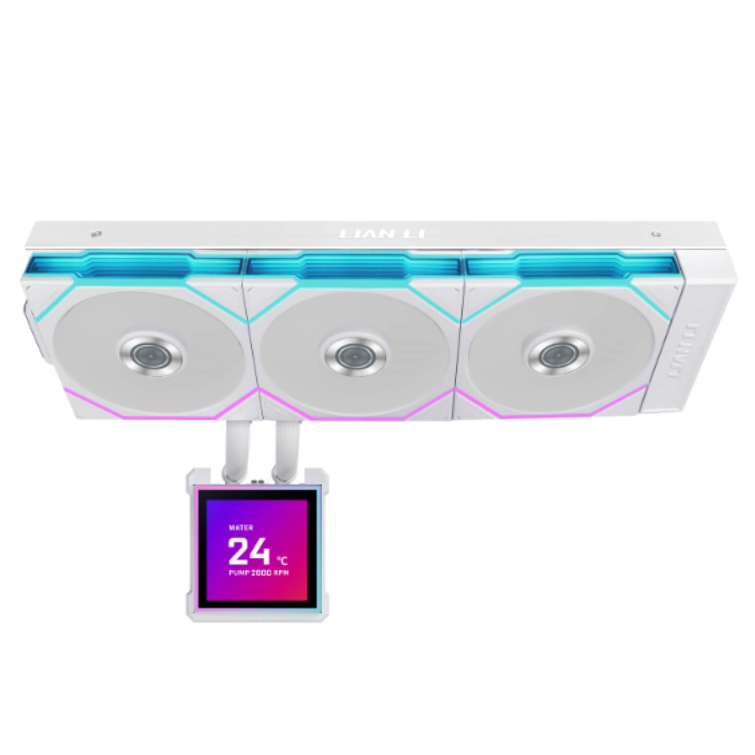 Liquid cooling for CPU Lian-Li HydroShift II LCD-S 360TL in white ...